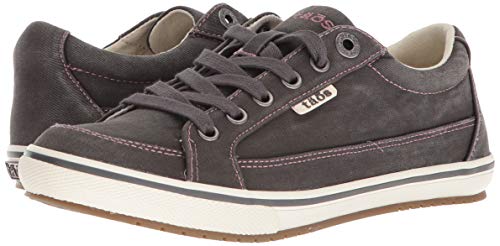 Taos Women's Moc Star Graphite Distressed Sneaker 9.5 M US