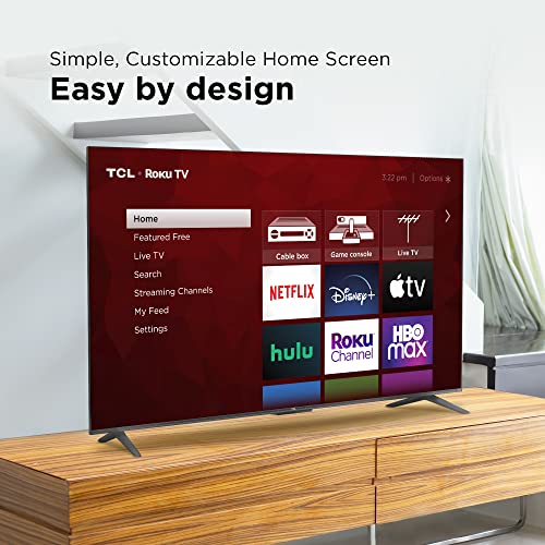 TCL 43" Class 4-Series 4K UHD HDR Smart Roku TV – 43S455 (Renewed)