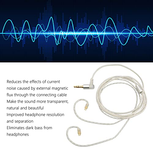 Replacement Audio Cable Extension Cord for for 1964 UE3X UE18 W4R UM3X, for KZ AS10 ZST ZS3, for Revonext QT2 QT3, for RX8 BQEYZ KC2 KB1, Headphone Upgrade Cable