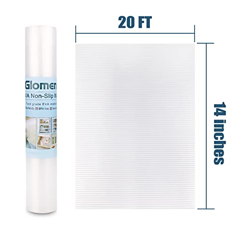 Shelf Liner, Non-Slip Cabinet Liner, Washable Oil-Proof for Kitchen Cabinet, Shelves, Refrigerator, Storage, Desks, 14 Inches x 20 FT, Non Adhesive Drawers Liner⦠(14 Inches x 20 FT)