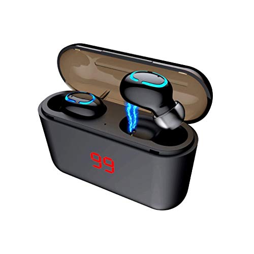 TBIIEXFL Headphones Touch Control with Charging Case Waterproof Stereo Earphones in-Ear Built-in Mic Headset Premium Deep Bass for Sport