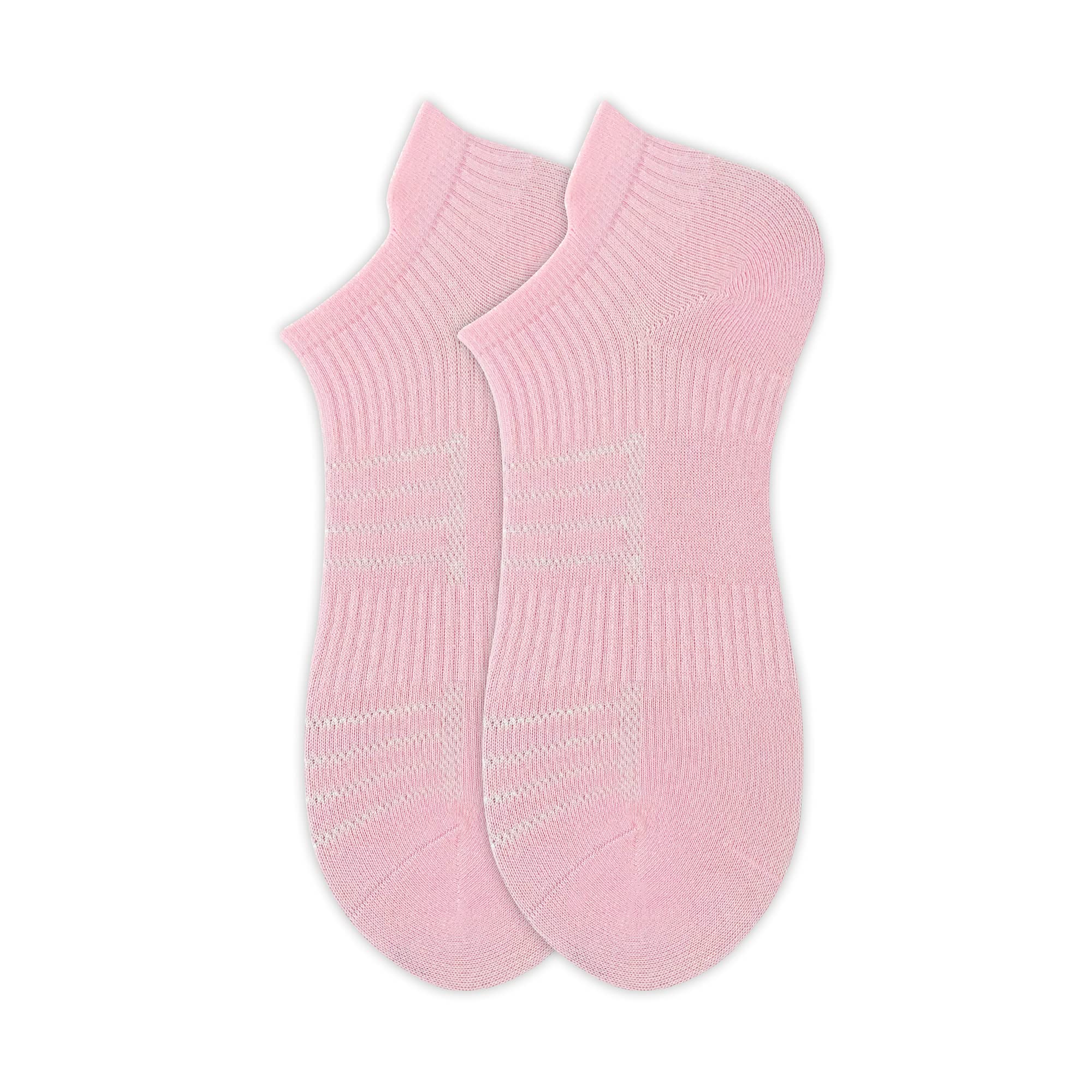 HaloYIYI Womens Performance Ankle 4 Pairs Running Athletic Breathable Cushioned Low Cut Sports Socks (Pink, Shoe Size 6-10)