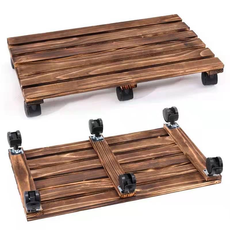 Plant Stands with Wheels, Plant Dolly with Wheels, Plant Roller, Heavy Duty Plant Caddy Caster for Patio Outdoors, Holds Up to 100 Lbs, 7.9 x 19.7 Inch
