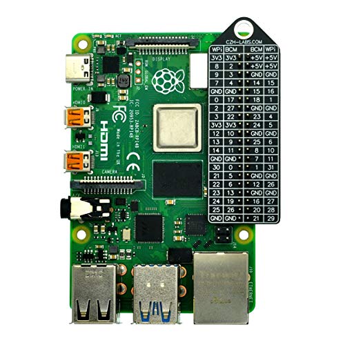 GPIO Name BCM wPi Pinout Reference Card for Raspberry Pi Model A+, B+, Zero, 2, 3, 3B+, 4B (Pack of 4pcs)