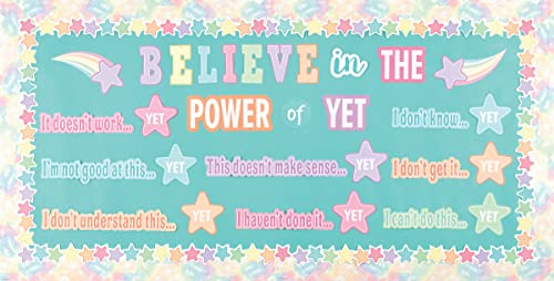 Teacher Created Resources Pastel Pop Stars Die-Cut Border Trim