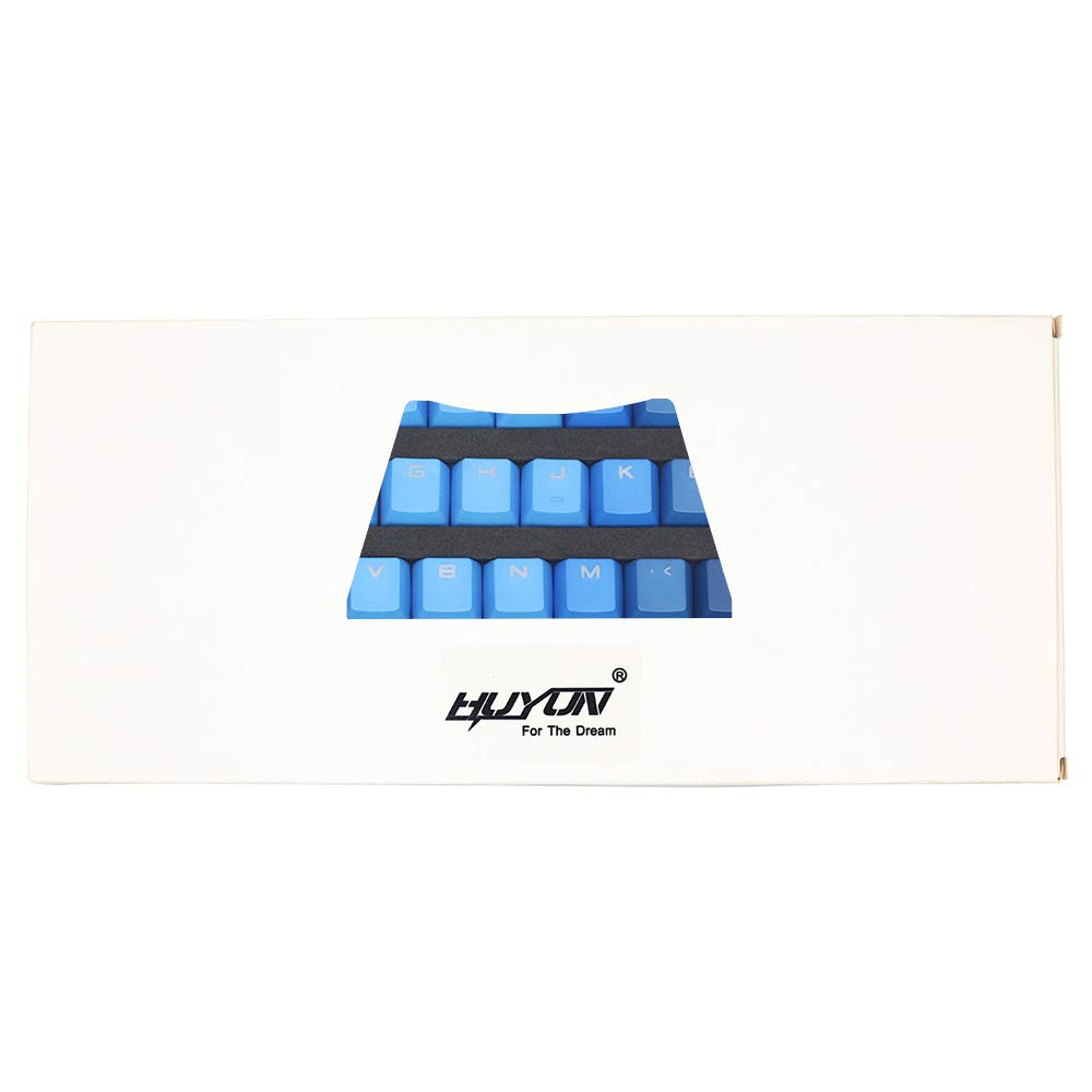 Gradient Color Keycap 37 PBT Double Shot Injection Backlit Keycaps Replacement for Cherry/ikbc/NOPPOO/Ducky Mechanical Gaming Keyboards(Flame Gradient Color)