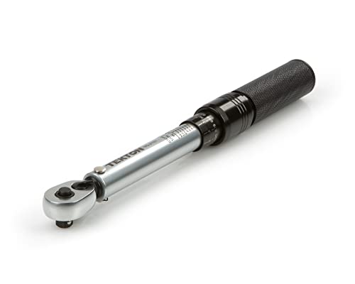 TEKTON 1/4 Inch Drive Dual-Direction Click Torque Wrench (10-150 in.-lb.) | TRQ21101 & Loctite Threadlocker Blue 242 Nut/Bolt Locker