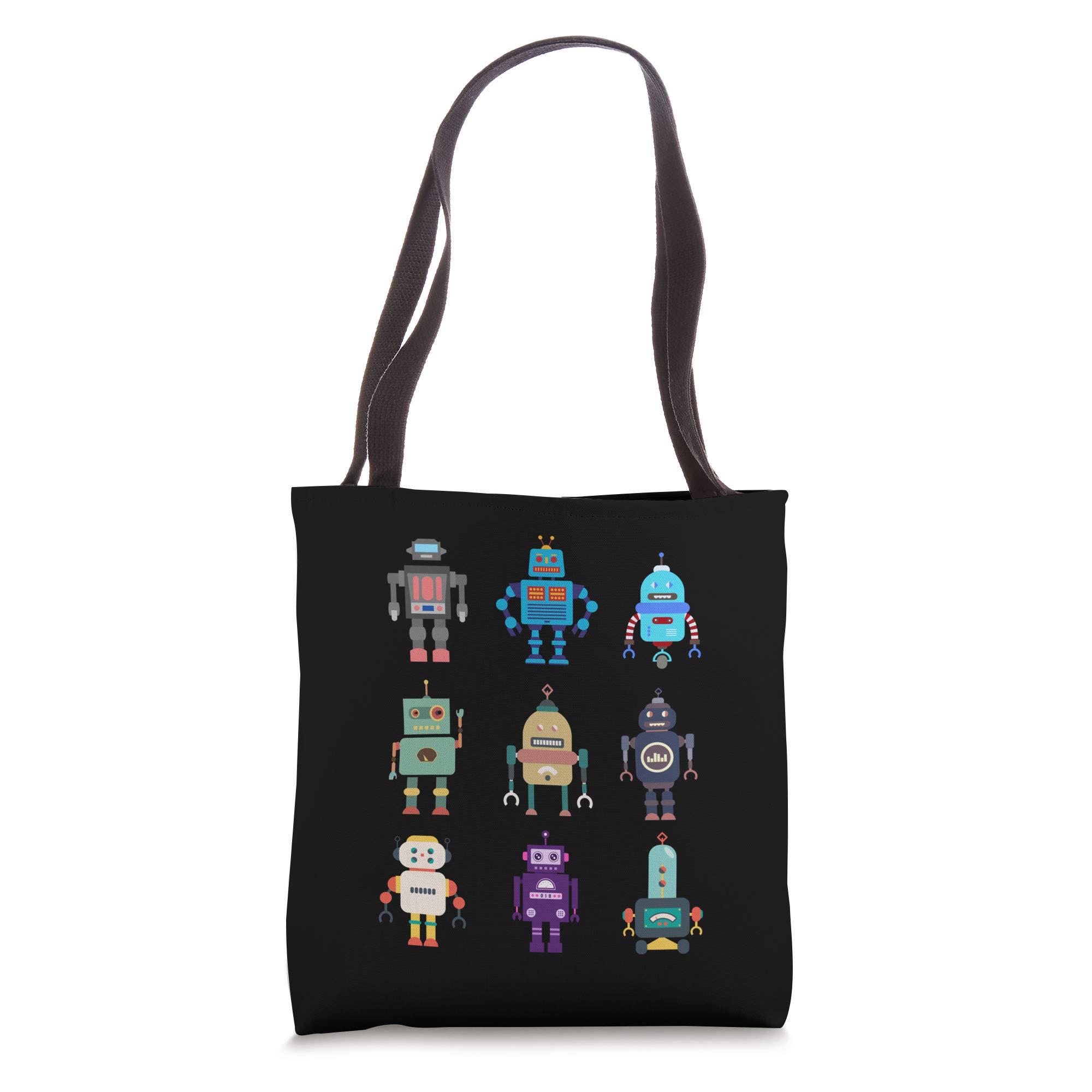 I love Robot Gift All Ages Robotic Kids Girls Boys Robot Tote Bag