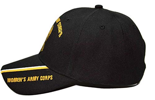 Trade Winds Women's Army Corps U.S. Army Black WAC Embroidered Cap Hat CAP564 (TOPW)