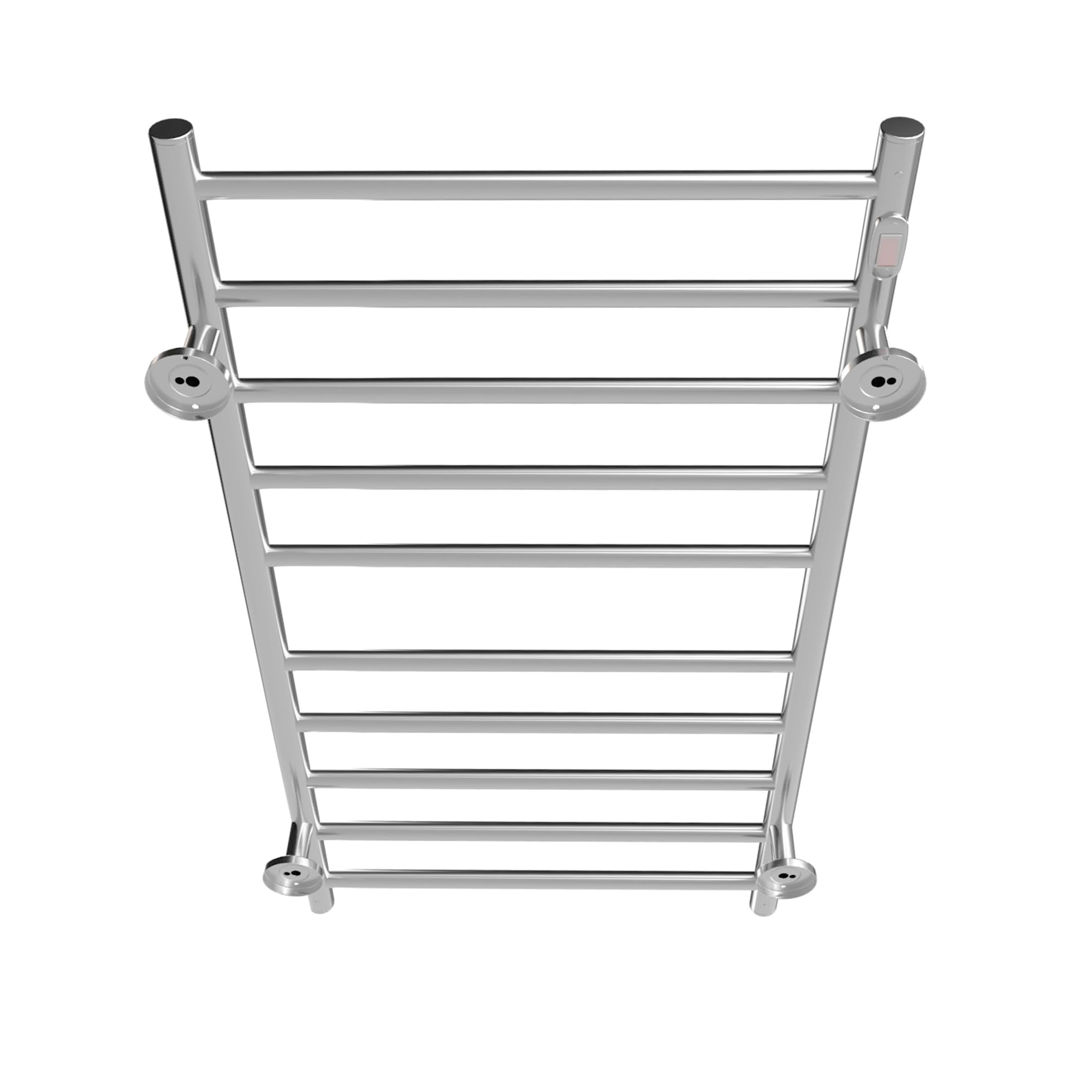 Towel Warmer Rack, 10 Bars Wall Mounting Towel Warmers for Bathroom, Aluminum Heated Towel Rack Towel Heater Plug-in Heated Towel Rack Silver 20.90in