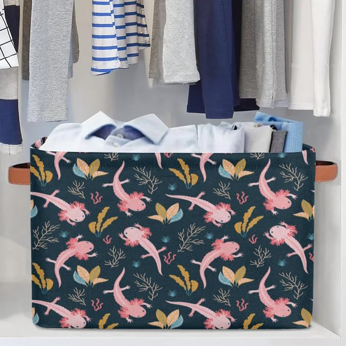 LLCXCSI Storage Bin Red and Blue Spider Web Closet Organizer Bins with Handles, Decorative Collapsible Canvas Storage Baskets for Nursery Shelf, Clothes, Toy, Towel, Book, 15"x11"x9.5"