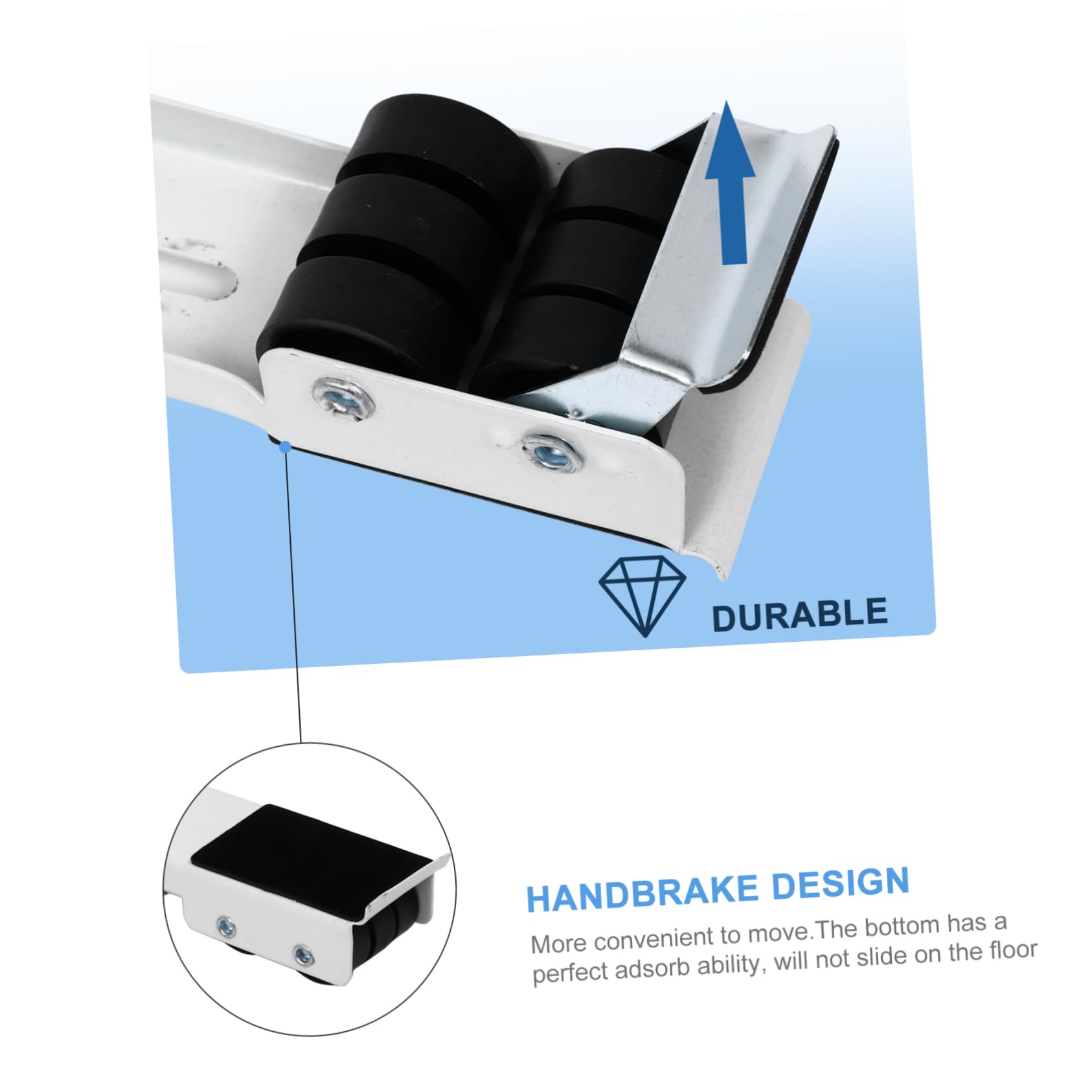 GATHINESS Iron machine bracket washer and dryer pedestals minifridge Machine Rolling Base refrigerator base adjustable fridge stand pulley white iron electrical Refrigerator