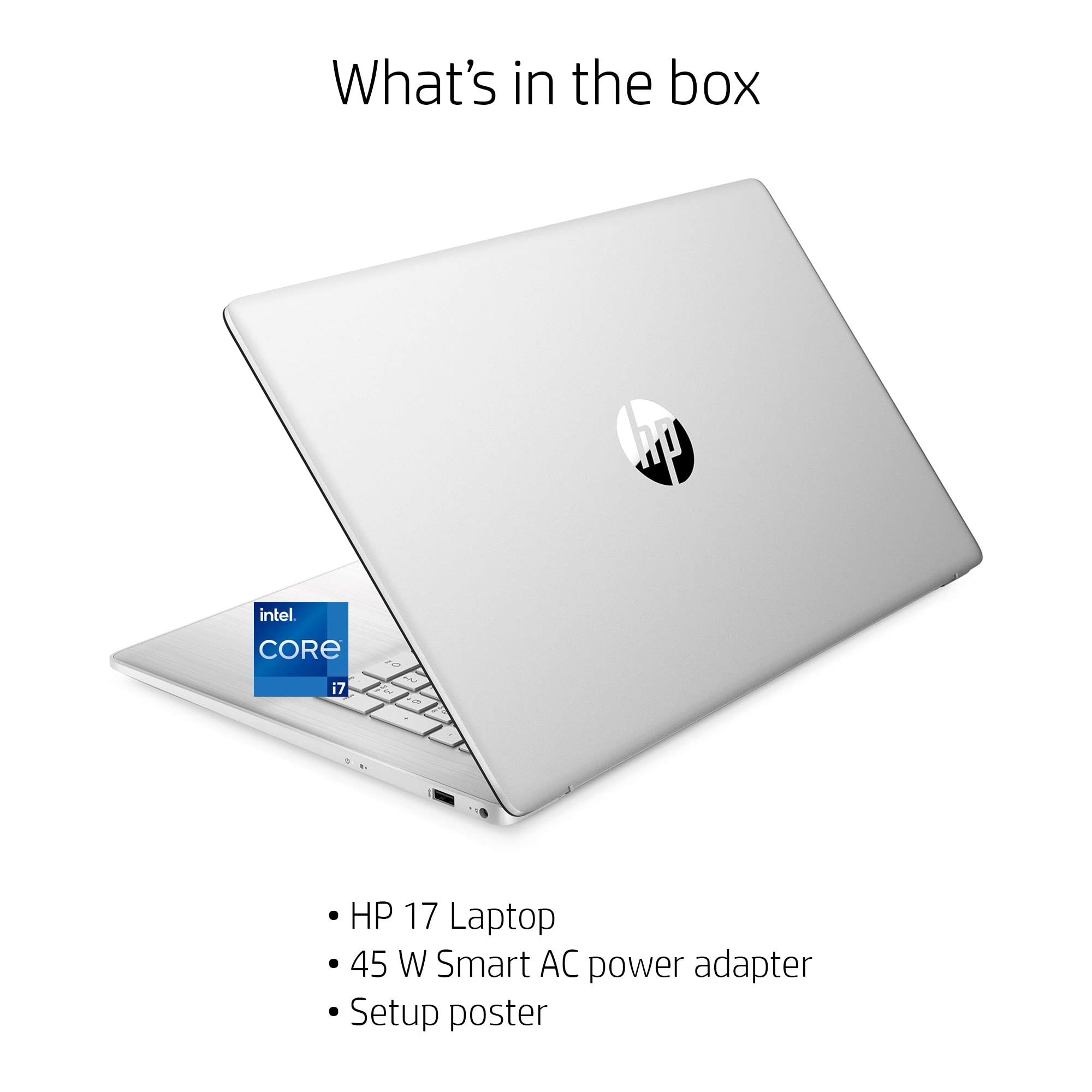 HP 17-CN000 2022 Business Laptop 17.3" FHD IPS 4-Core Intel i3-1125G4 16GB DDR4 512GB SSD Intel UHD Graphics HDMI Wi-Fi 6 Bluetooth Backlit Keyboard Windows 11 Home w/ONT 32GB USB