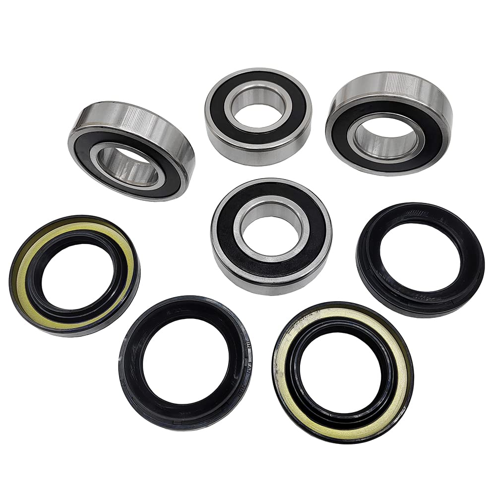 Front and Rear Wheel Bearing Seals Kit for Yamaha Rhino 450 660 700 YXR700F YXR660F YXR450F