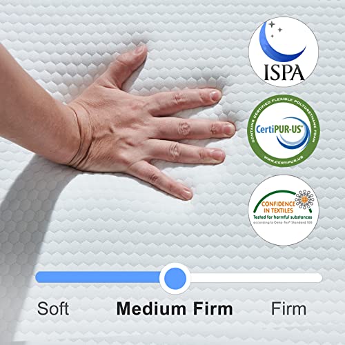 S SECRETLAND Folding Mattress, 4 inch Tri-fold Memory Foam Mattress Topper with Washable Cover, Foldable Mattress Topper for Camping, Guest β Twin Size, 75" x 38" x 4"