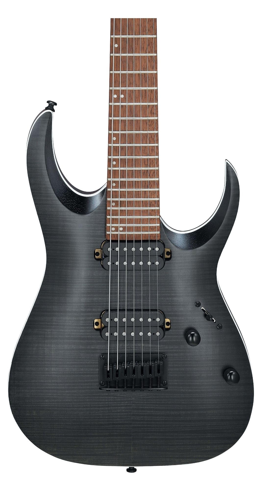 Ibanez RGA742FM RGA Standard 7-String Electric Guitar, Transparent Gray Flat