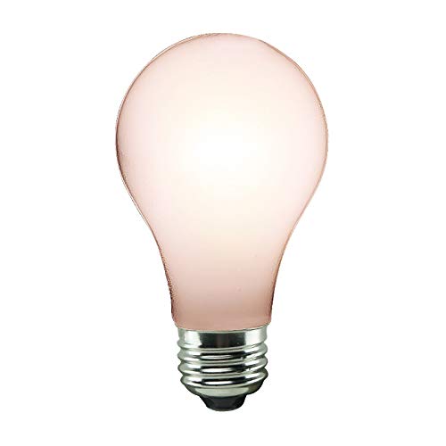 GE Lighting 97483 A19 Light Bulb, 60 Watt, E26 Medium Base, Soft Pink, 4 Pack