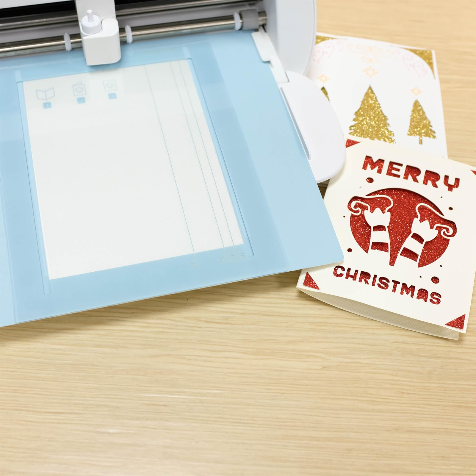 Srunffe Cutting Mats Set for Cricut Joy Xtra, 4 Pack 8.5" x 12" (StandardGrip, StrongGrip, LightGrip) and Card mat 4.75" x 6.65", Adhesive Cutting Mats/Card mat Accessories for Cricut Joy Xtra