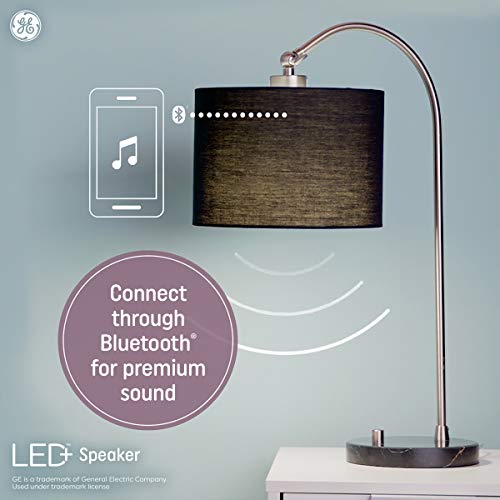 GE Lighting LED+ Speaker Indoor Floodlight Bulb, Soft White, Bluetooth Speaker, No App or Wi-Fi Required, Remote Included, BR30 Indoor Floodlight Bulb (1 Pack)