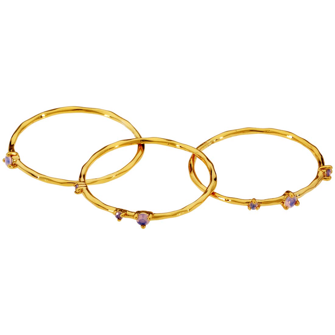 Gorjana Cleo Ring Set Of 3 Size 6 Gold 1953016233G