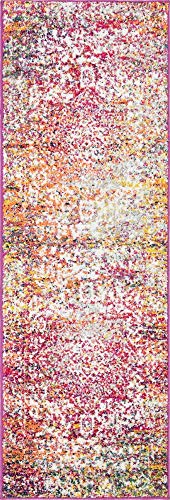 Unique Loom Richmond Collection Area Rug - Medallion (2' x 6' 1" Runner, Multi/ Black)
