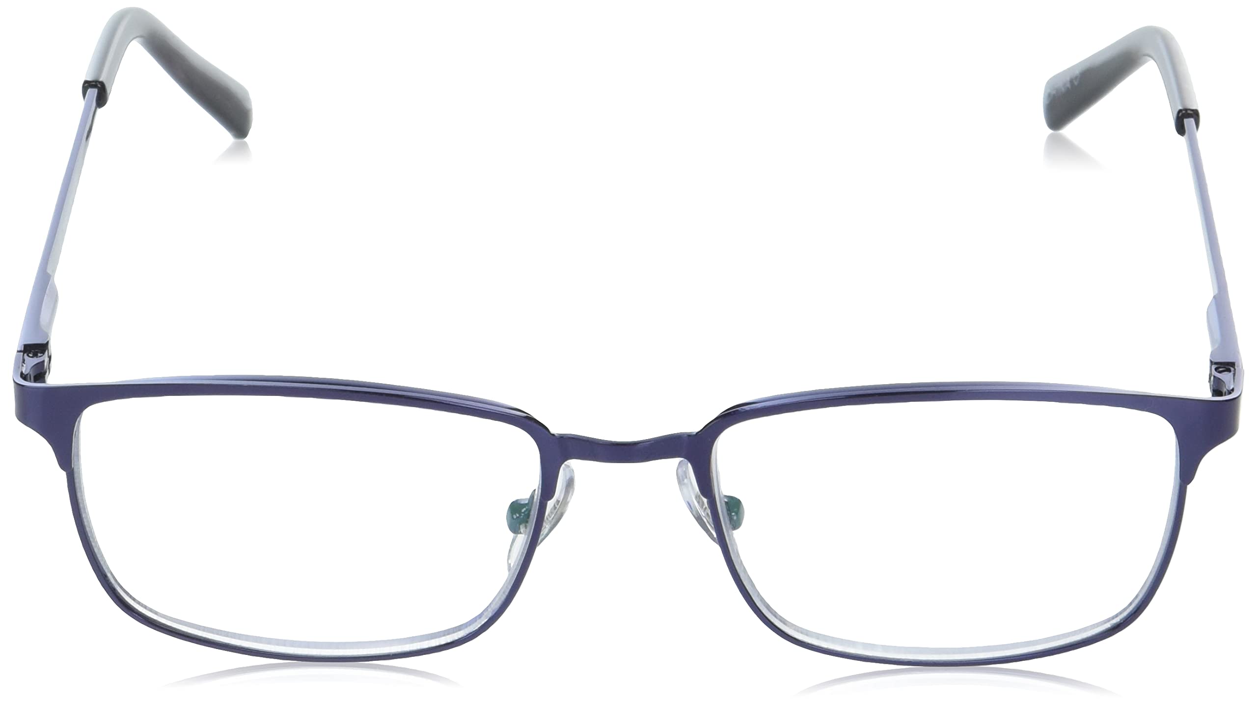Foster Grant Men's Braydon Multifocus Rectangular Reading Glasses, Gunmetal/Transparent, 54 mm + 2.5 (1018252-250.COM)