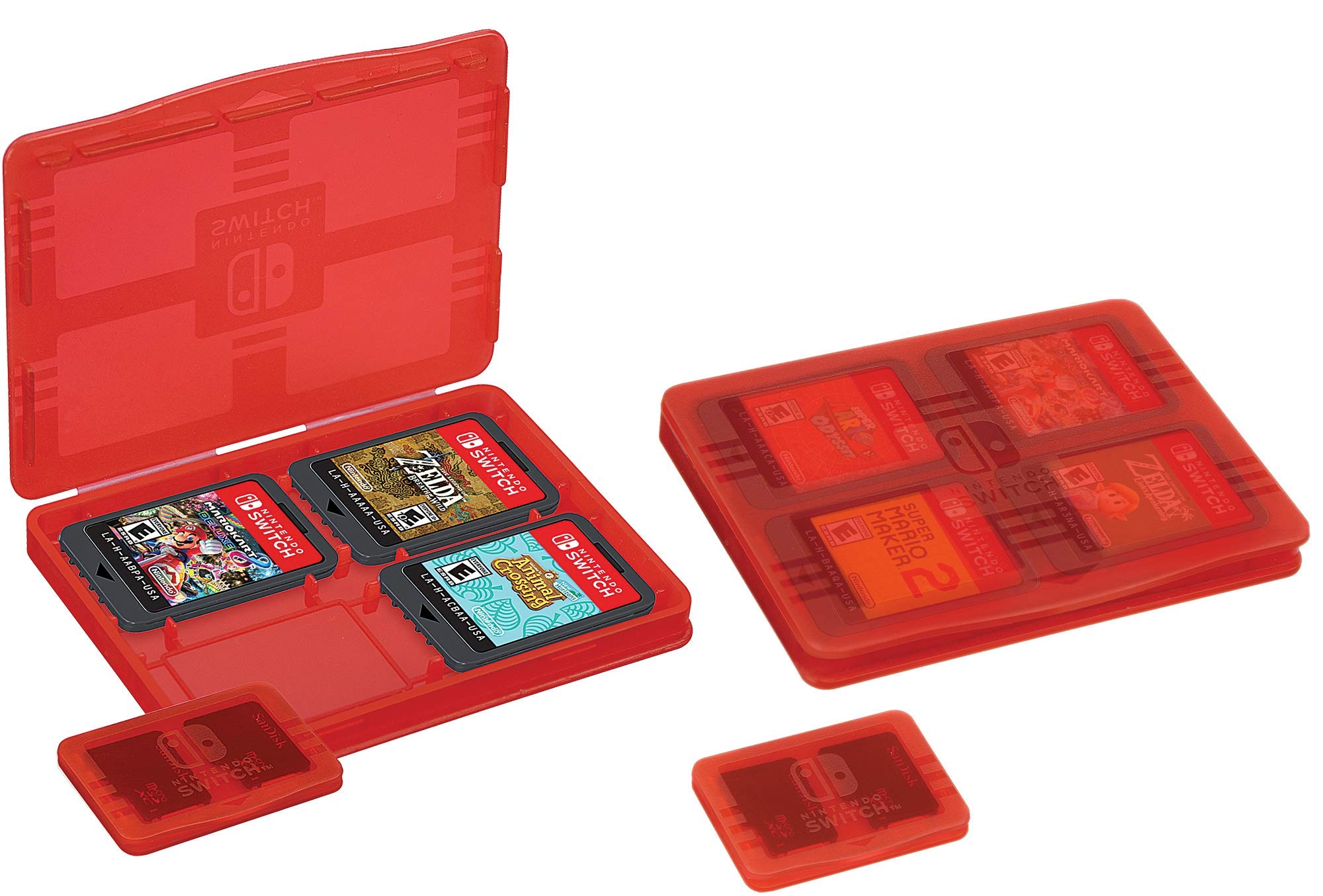 Game Traveler Donkey Kong Nintendo Switch Case - Switch OLED Case for Switch OLED & Original Switch, Adjustable Viewing Stand & Bonus Game Cases, Deluxe Handle, Licensed Nintendo Switch Game case