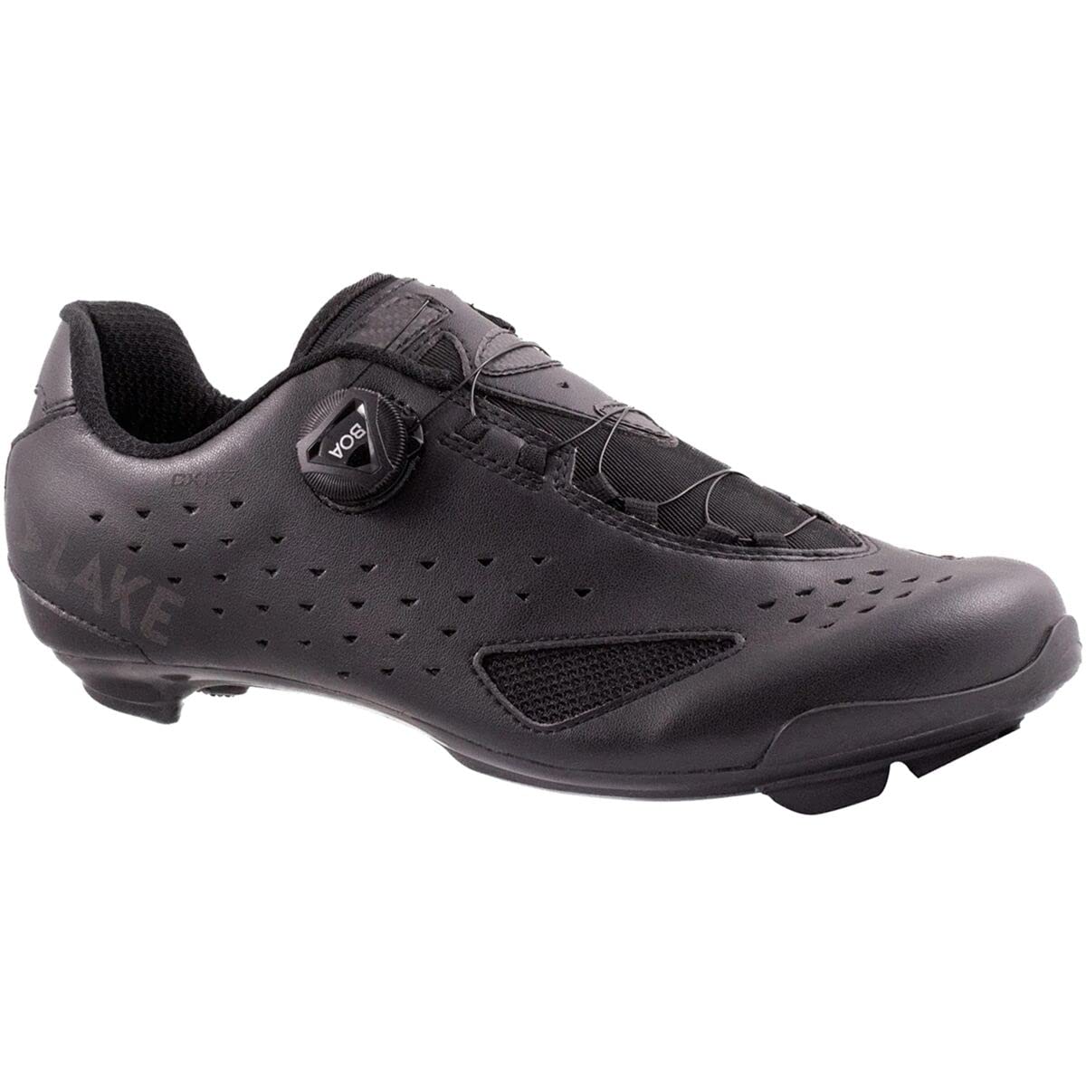 Lake Cx177 Wide Cycling Shoe - Men's Black/Black Reflective, 44.0
