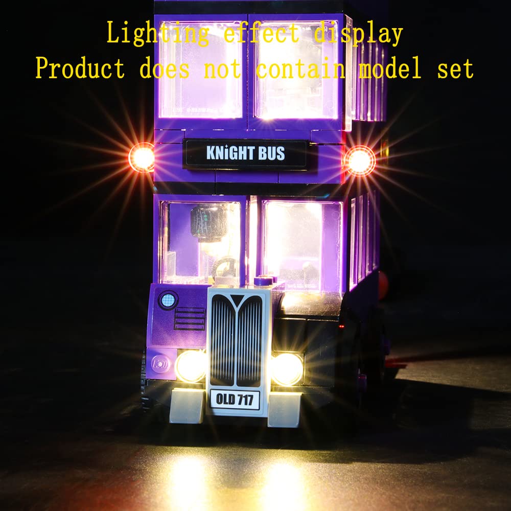 GEAMENT LED Light Kit Compatible with The Knight Bus - Lighting Set for 75957 Building Model (Model Set Not Included)