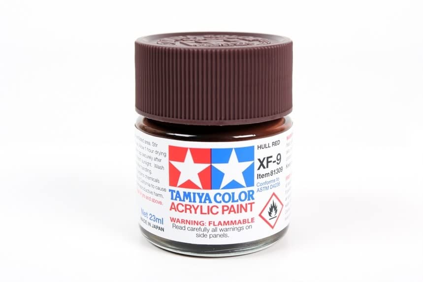 TAMIYA Acrylic XF-9 Flat Hull Red 23ml TAM81309