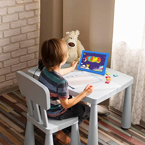 RUIQIAI Kids Tablet 10 inch with Case, Android 11 Tablet for Kids, 3GB+64GB, IPS Touch Screen, Parental Control, Dual Cameras, Wi-Fi,BT(Tablet with Pen)