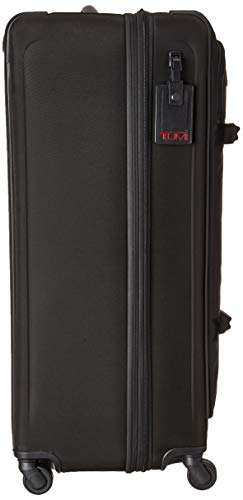 TUMI Alpha 3 Tall 4-Wheel Duffel Packing Suitcase - Features Zip Divider and Large Mesh Zip Pocket - Rolling Luggage for Men and Women - Black