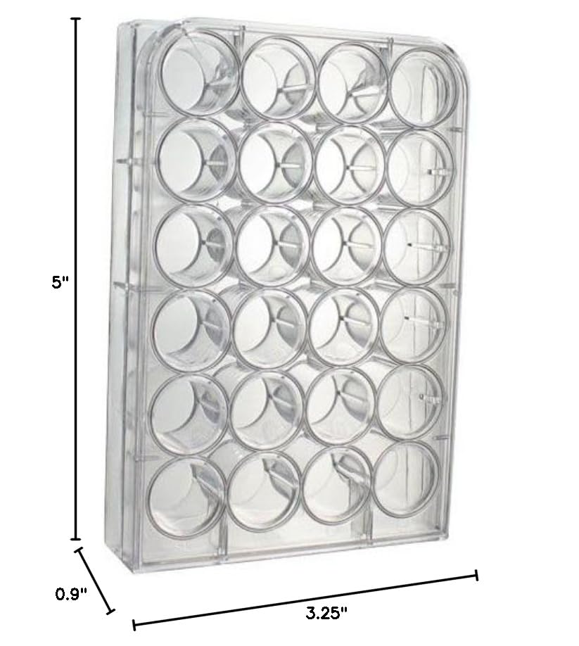 United Scientific⢠F1004 Non-Sterile Polystyrene Well Pate | 24 Wells | Desinged for Laboratory, Classroom, or Home Use | Pack of 10