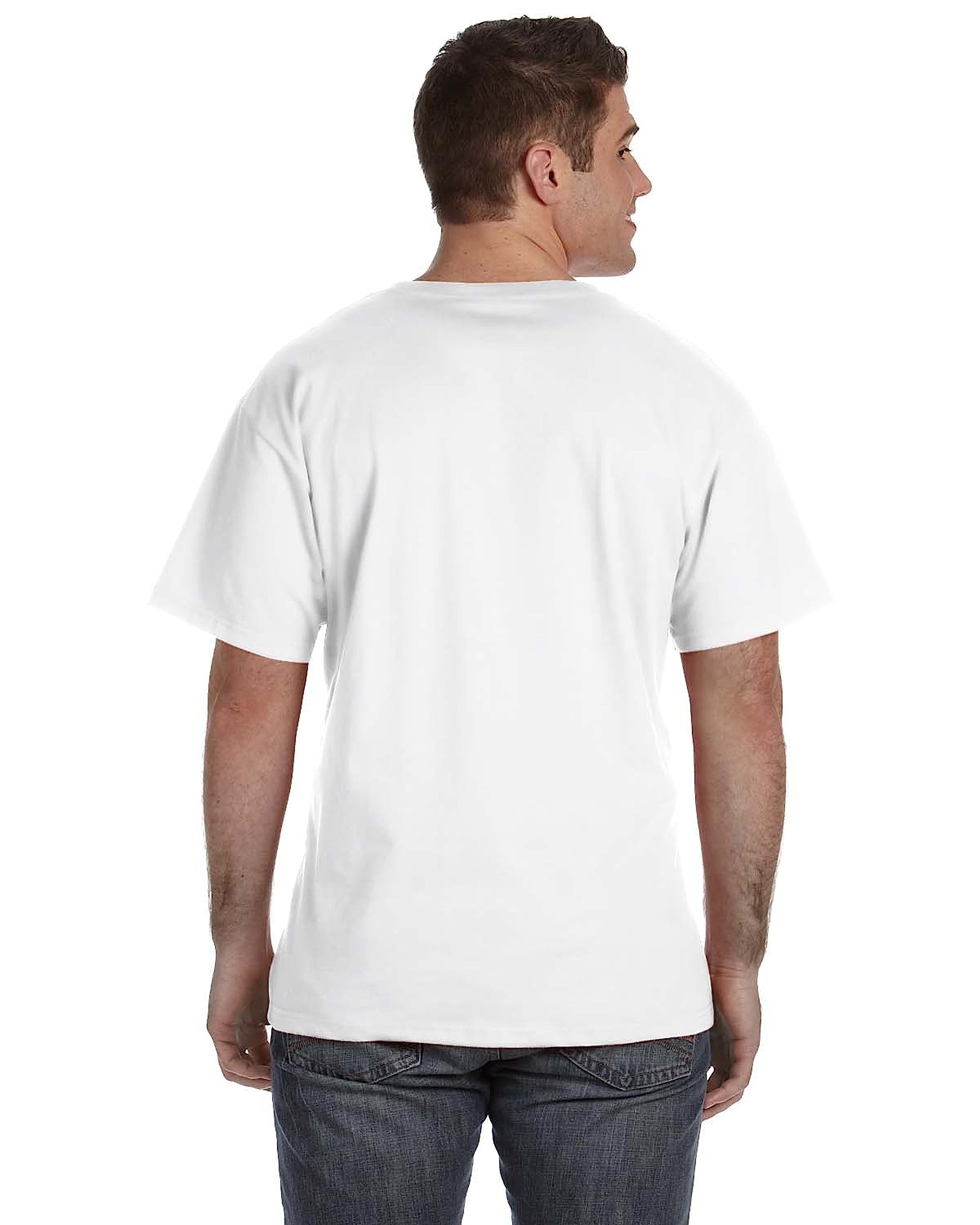 Fruit of the Loom Men's Extended Sizes V-Neck T-Shirt, Black/Gray, XX-Large(Pack of 4)