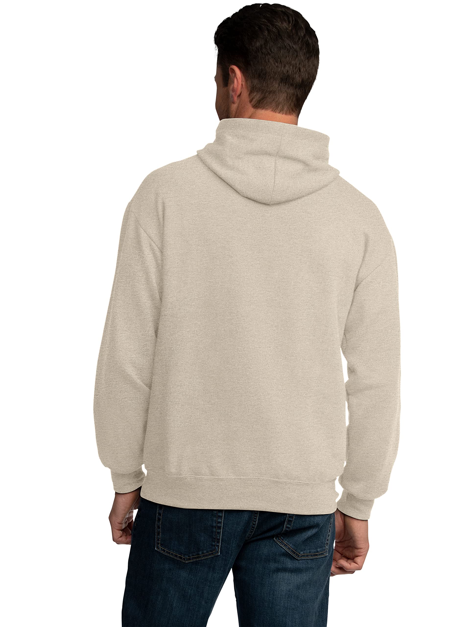 Fruit of the Loom Men's Eversoft Fleece Sweatshirts & Hoodies, Moisture Wicking & Breathable, Sizes S-4X, Pullover-Khaki Heather, Medium