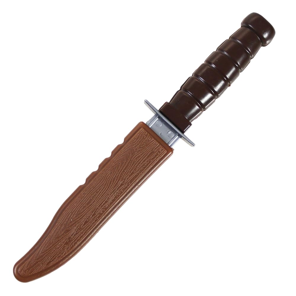 zonzxcv Plastic Fake Knife Prop Knife Toy Sword with Sheath Not Sharp Safety Plastic Dagger Toy Knife Length 9.4 Inch