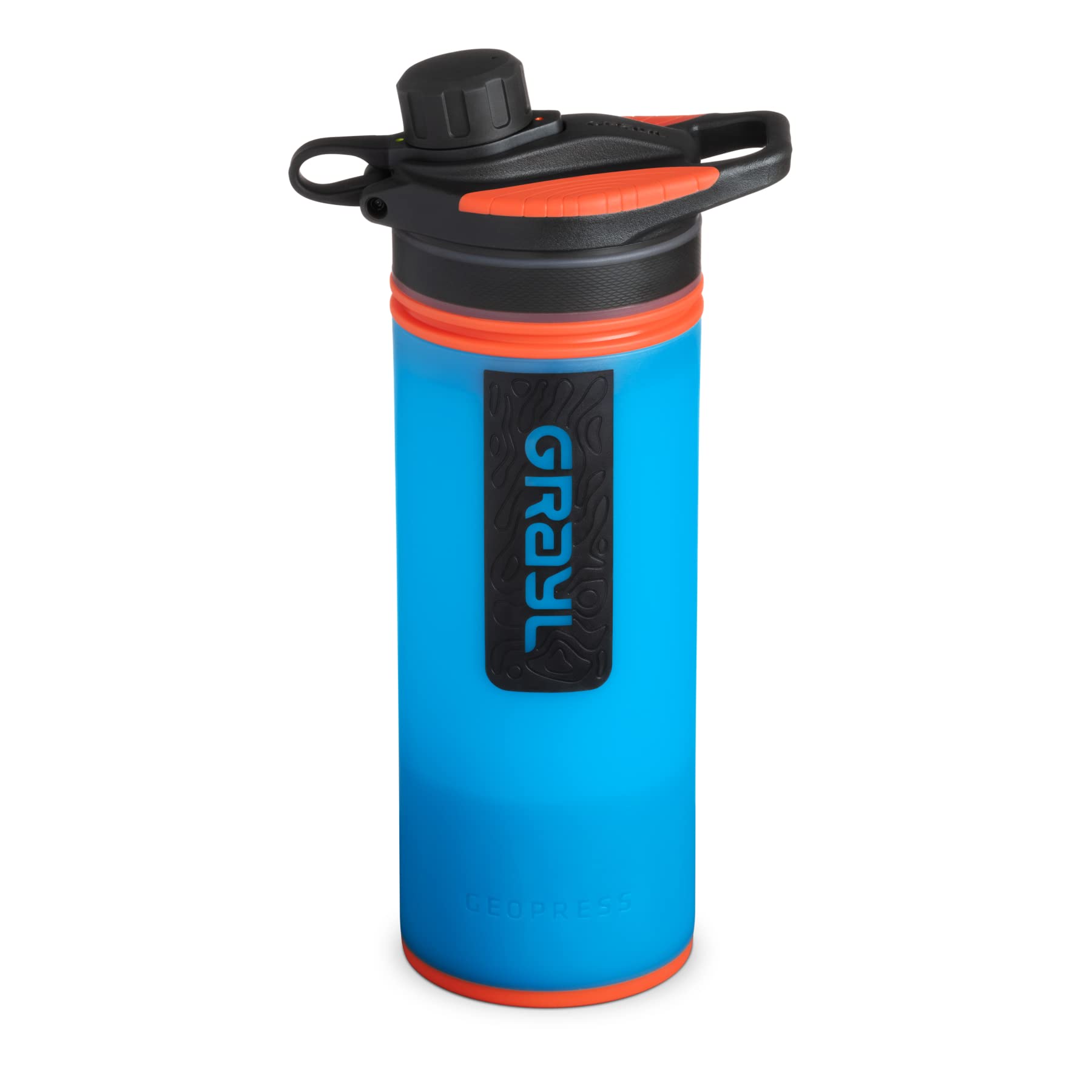 GRAYL GeoPress 24 oz Water Purifier Bottle - Filter for Hiking, Camping, Survival, Travel (Alpine White)
