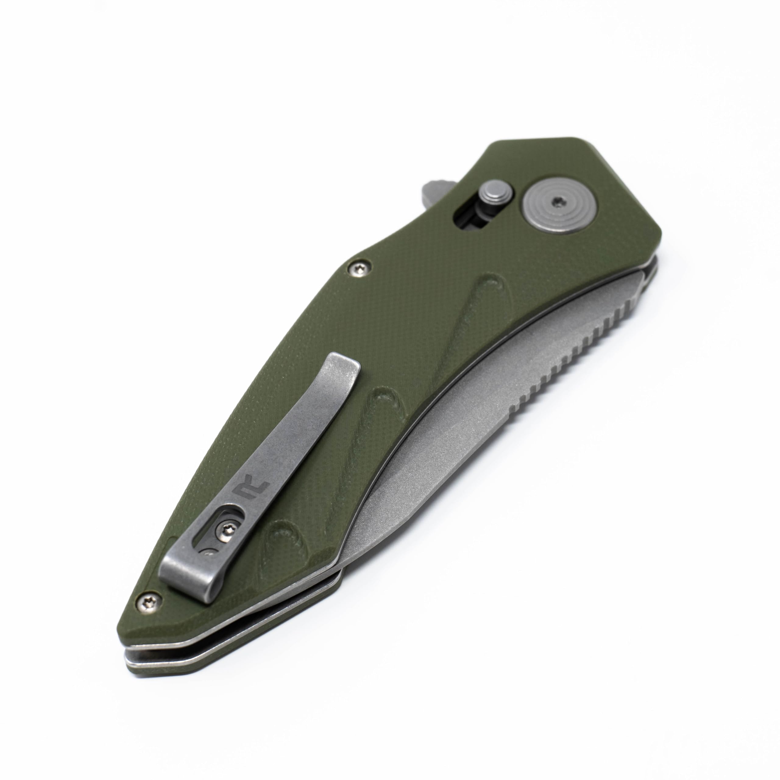 REVO Storm 3.25" VG10 Stainless Steel Blade with G10 Scale Handle, Crossbar Lock Knife, Heavy Duty Blade with Easy Open Flipper Tab, Reversible Pocket Clip EDC Knife (Black, Drop Point)