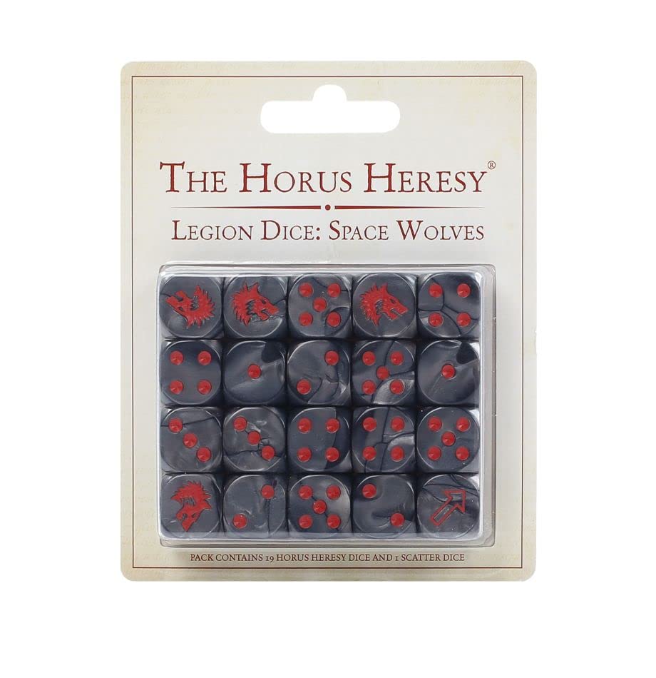 Games Workshop The Horus Heresy Legion Dice Space Wolves GWS 99223099006