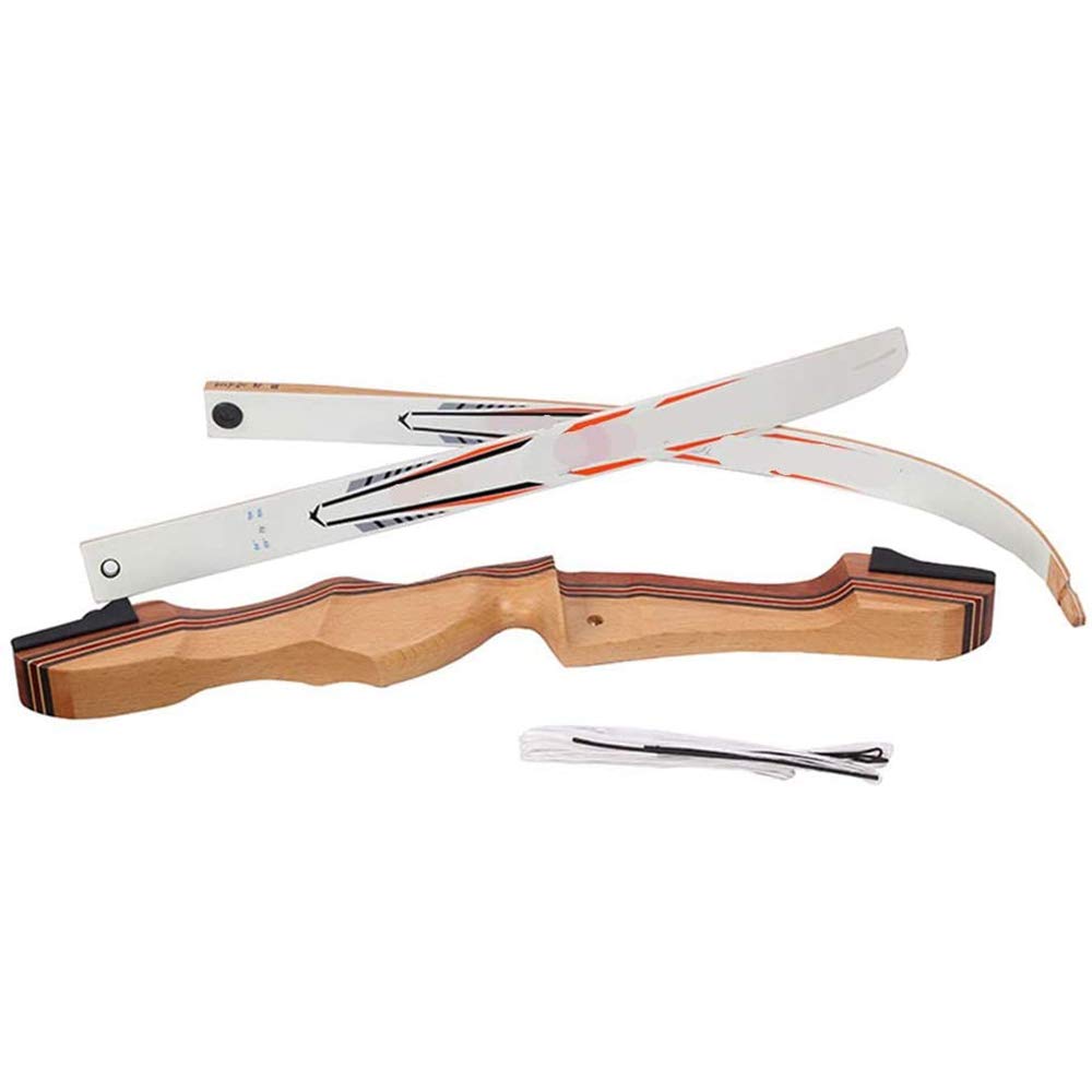 GOFEI 68'' Competitive Recurve Bow, 16-38Lb Portable Detachable Split Solid Wood Archery Bow for Adult Archer Training Beginners Outdoor