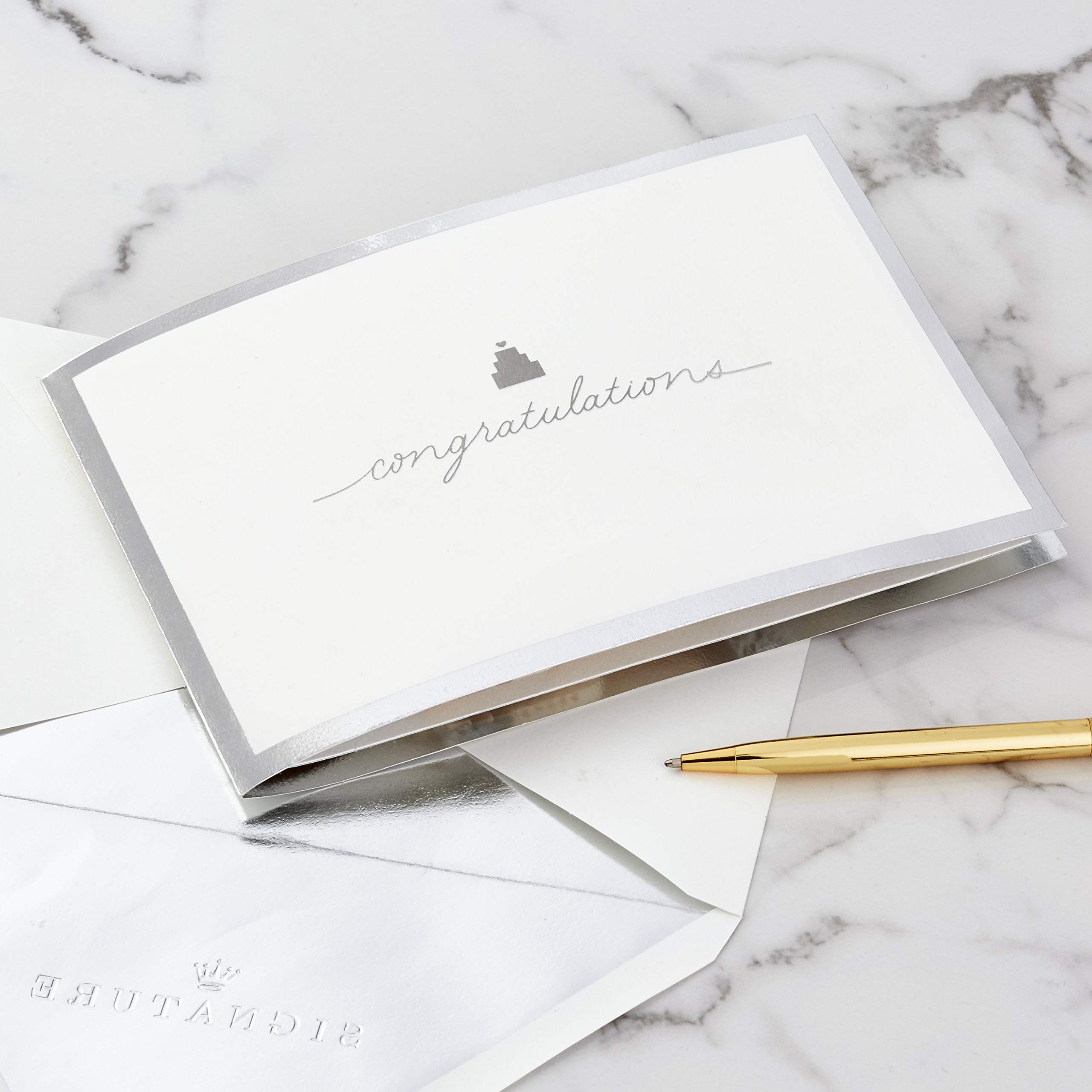 Hallmark Signature Paper Wonder Pop Up Engagement, Bridal Shower, Wedding Card (Wedding Cake) (1299RZH1136)