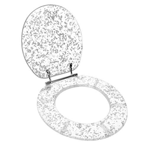 Ginsey 59608 Toilet Seat, Standard, Silver Foil