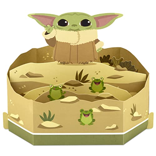 Hallmark Star Wars Pop Up Birthday Card (Baby Yoda), May the 4th Paper Wonder 3D Card