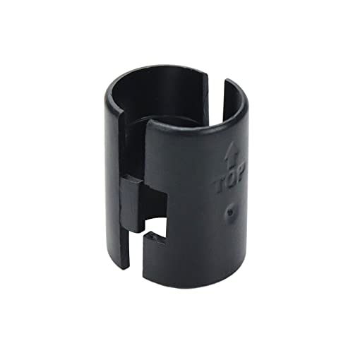 Geesatis Shelves Parts 12 Set / 24 Pack Wire Shelving Shelf Lock Clips Black Split Sleeves Shelving Metal Rack Locking Metro Clip for Diameter 3/4 Inch / 19mm Shelving