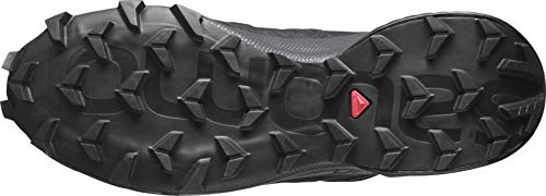 Salomon womens Salomon Women's Speedcross 5 Shoes for Women Trail Running, Black/Black/Phantom, 8 US