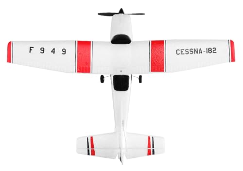 WLtoys XK F949S Cessna-182 500mm Wingspan 2.4GHz 3CH 6-Axis Gyro Remote Control Airplane with RC Transmitter & Lithium Battery - RTF RC Airplane Toy Vehicle for Adults (HELIDIRECT)