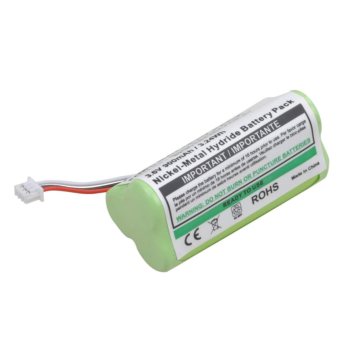 Tectra 2-Pack Replacement Battery for Motorola Symbol LS4278 LS-4278 LS4278-M LI4278 DS6878 82-67705-01 BTRY-LS42RAAOE-01 K35466 Cordless Bar Code Scanner (900mAh, 3.6V, NI-MH)
