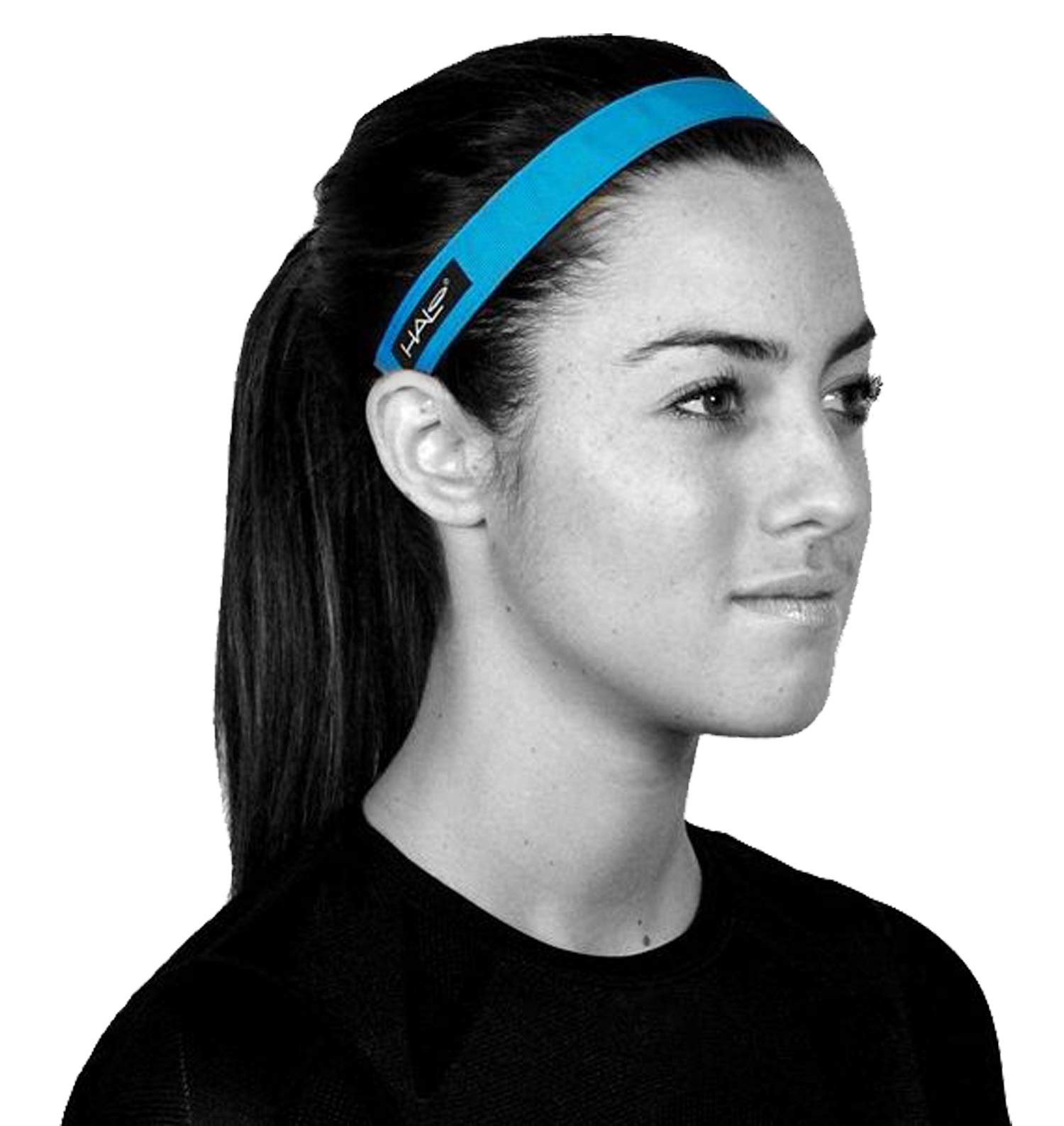 Halo Hairband Headband Sweatband Orange 1 inch wide