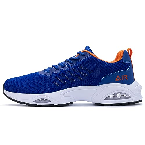 PERSOUL Mens Air Running Shoes Lightweight Breathable Athletic Tennis Gym Jogging Sneakers DarkBlue Size 10.5