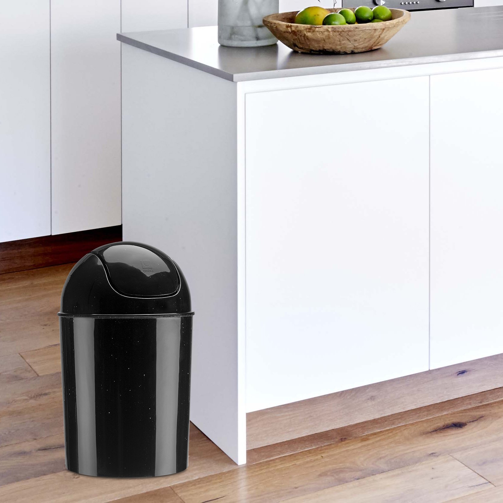 Umbra Mini Waste Can, 1-1/4 Gallon with Swing Lid (Galaxy)